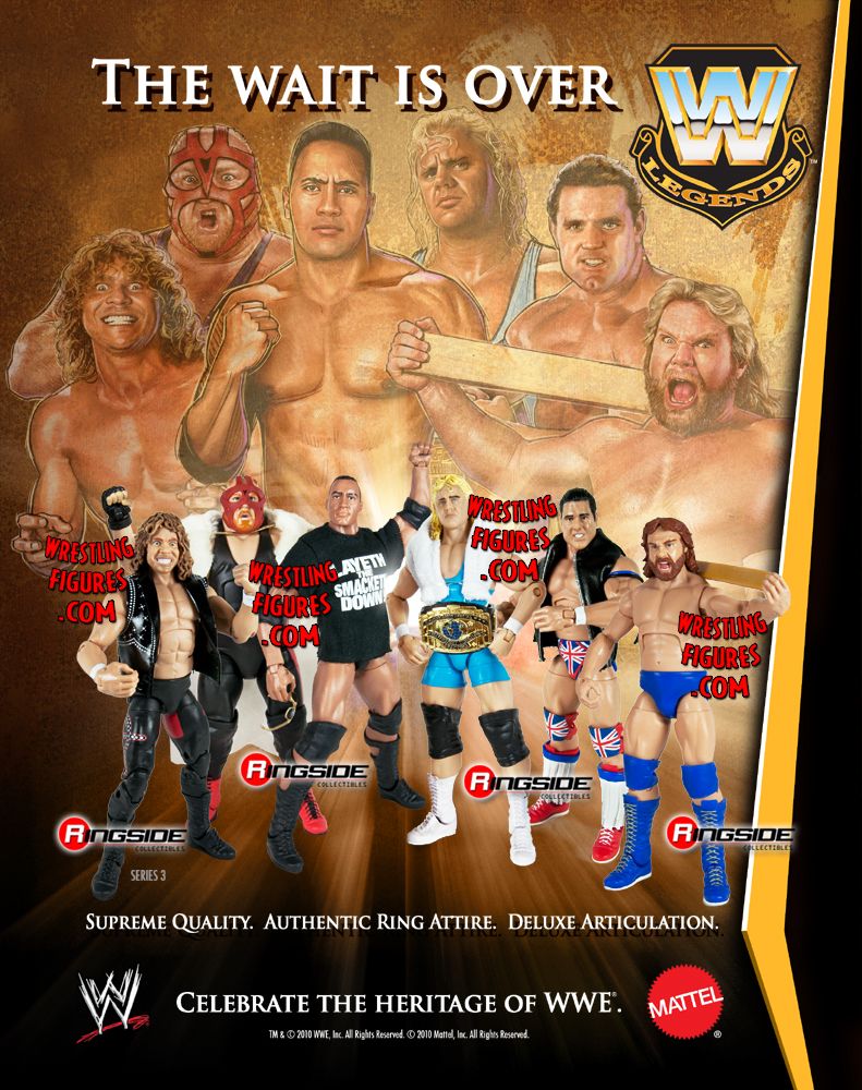 MATTEL WWE LEGENDS 3 POSTER & FIGURES REVEALED! | WrestlingFigs