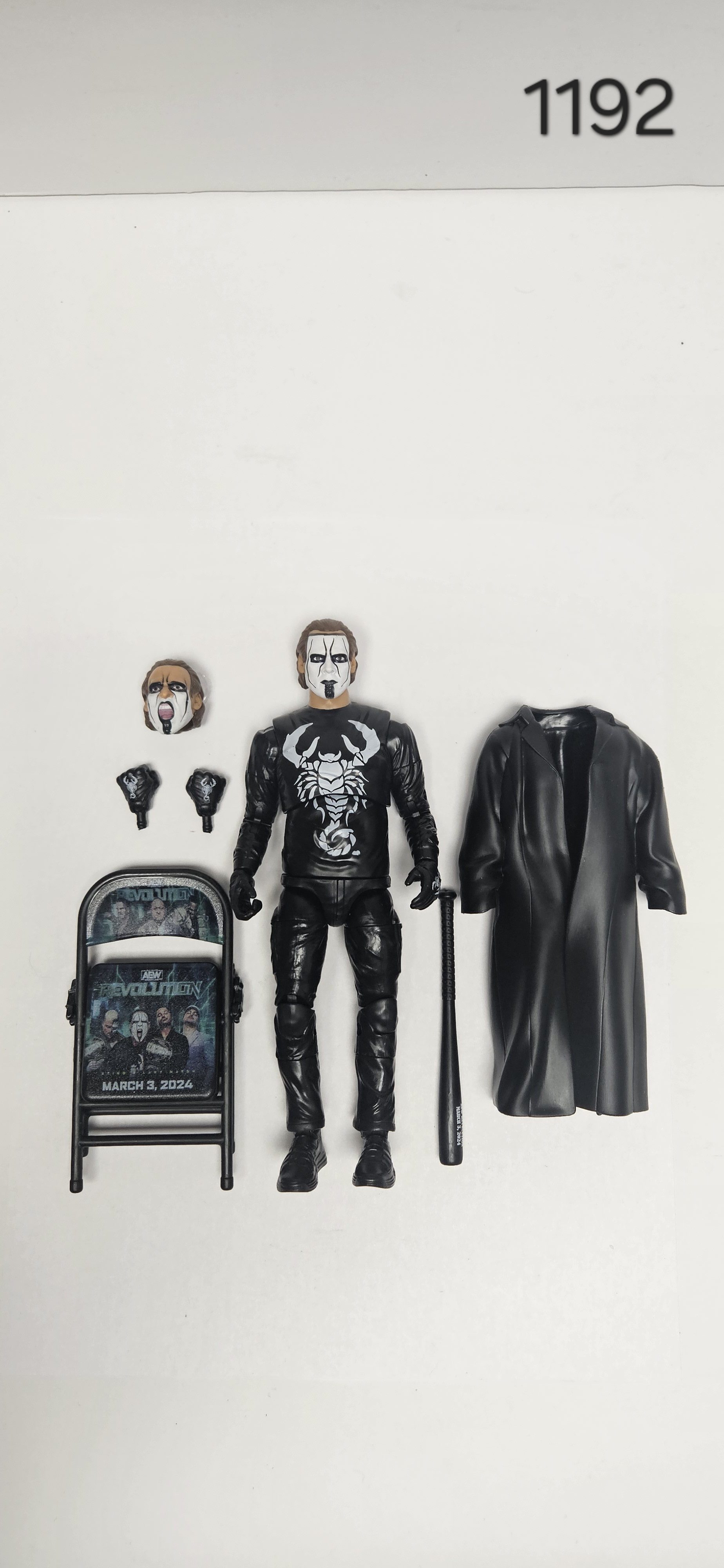 Sting - AEW Unrivaled 13 Toy Wrestling Action Figure by Jazwares!