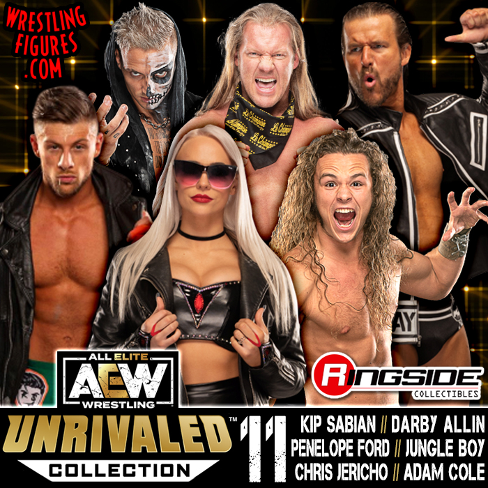 AEW Unrivaled 11 Toy Wrestling Action Figures by Jazwares! This set includes: Penelope Ford ...