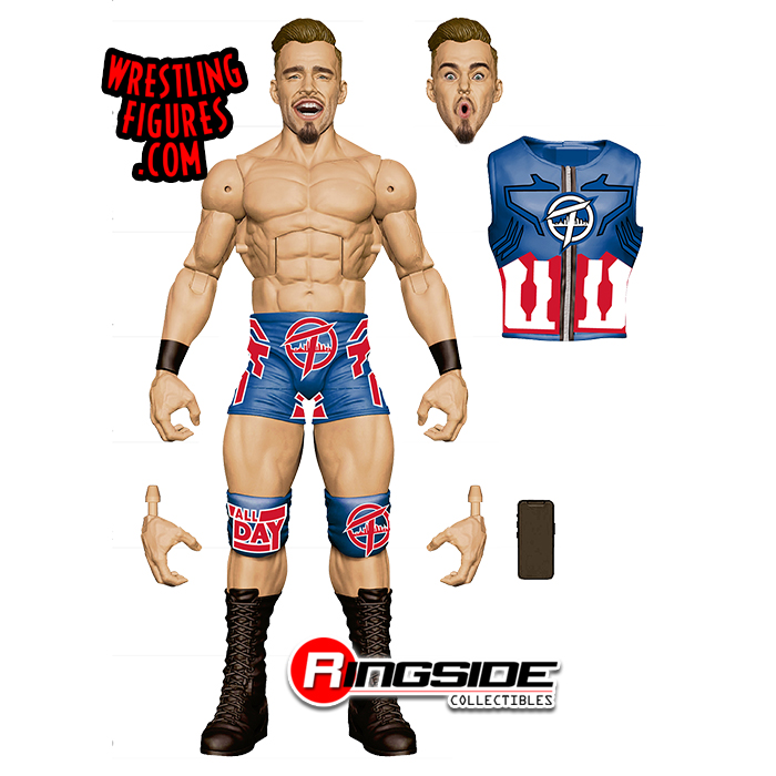 Austin Theory (Red, White & Blue) - WWE Elite 102 WWE Toy Wrestling ...