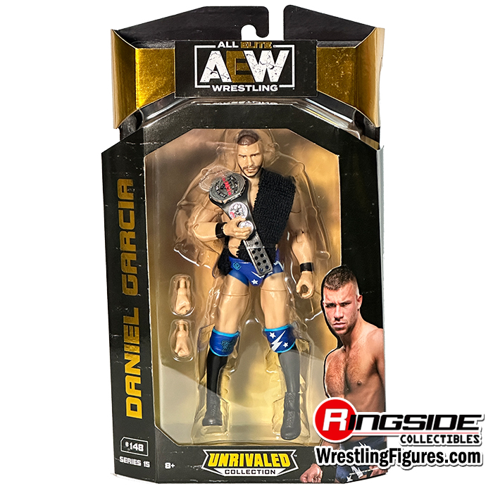 Daniel Garcia - AEW Unrivaled 15 Toy Wrestling Action Figure by Jazwares!