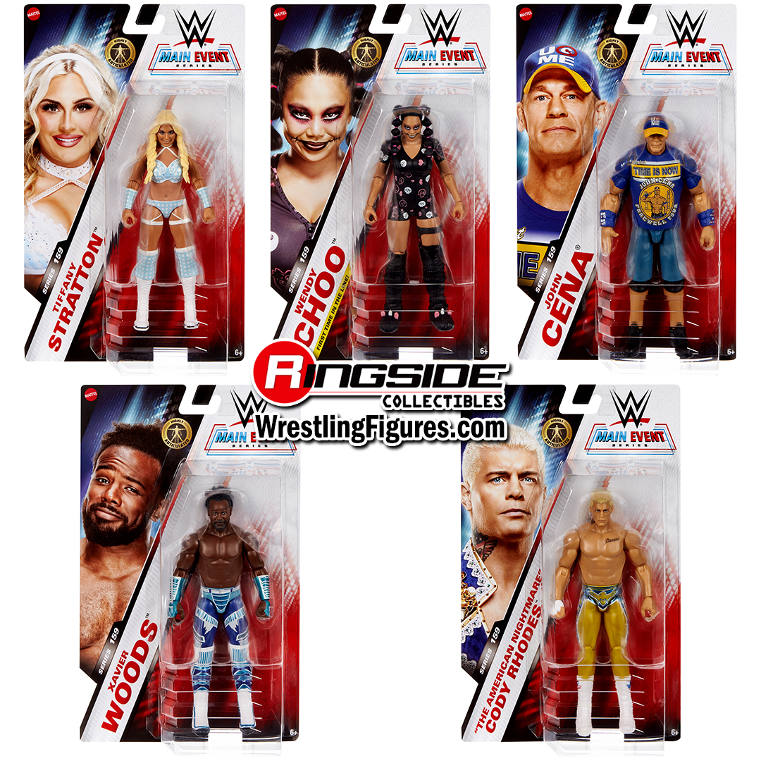 WWE Main Event 159 Toy Wrestling Action Figures by Mattel! This set includes: John Cena, Cody ...