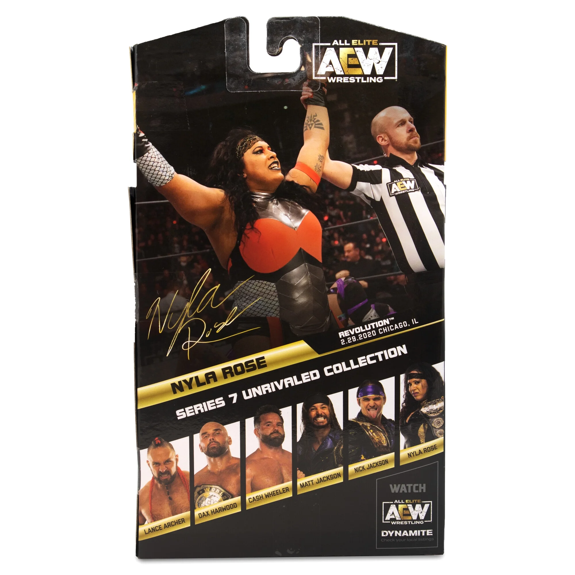 (Chase 1 of 500) Nyla Rose - AEW Unrivaled 7 Toy Wrestling Action ...