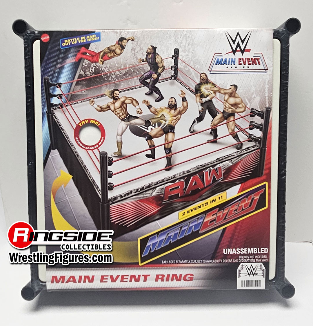 Damaged Item - WWE Main Event Wrestling Ring Playset (Ring itself is ...
