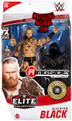 Aleister Black Plain Black Knee Pad WWE Elite 85 WWE Toy Wrestling Action Figure by Mattel