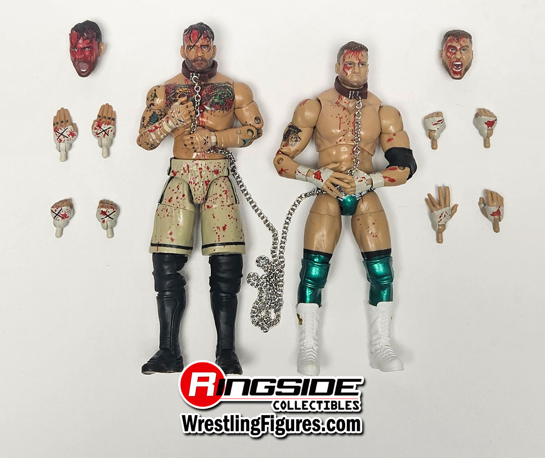 Dog Collar Match (CM Punk & MJF) 2-Pack - AEW Ringside Exclusive Toy ...