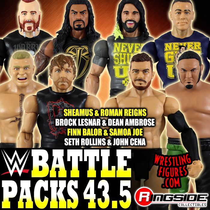 WWE Battle Packs 43.5 Toy Wrestling Action Figures by Mattel! This set ...