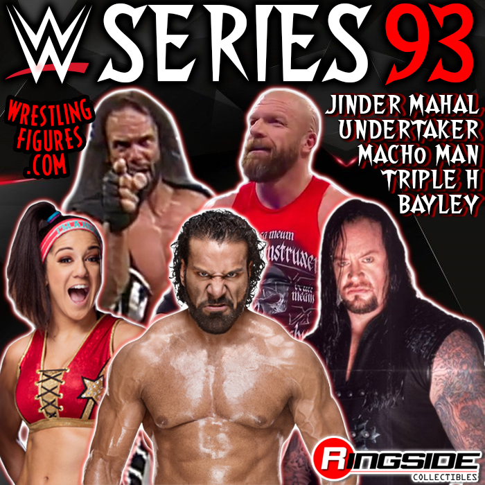 WWE Series 93 Toy Wrestling Action Figures by Mattel! This set includes ...