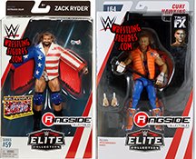 Package Deal Includes the following WWE Toy Wrestling Action Figures by Mattel Curt Hawkins Blue Gear WWE Elite 64 Zack Ryder WWE Elite 59