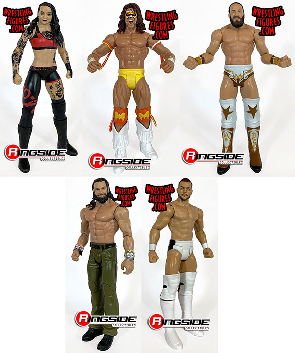 WWE Series 98 Toy Wrestling Action Figures by Mattel! This set includes ...